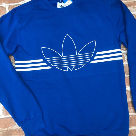 adidas | Shirts | Adidas Outline Crew Fleece | Poshmark